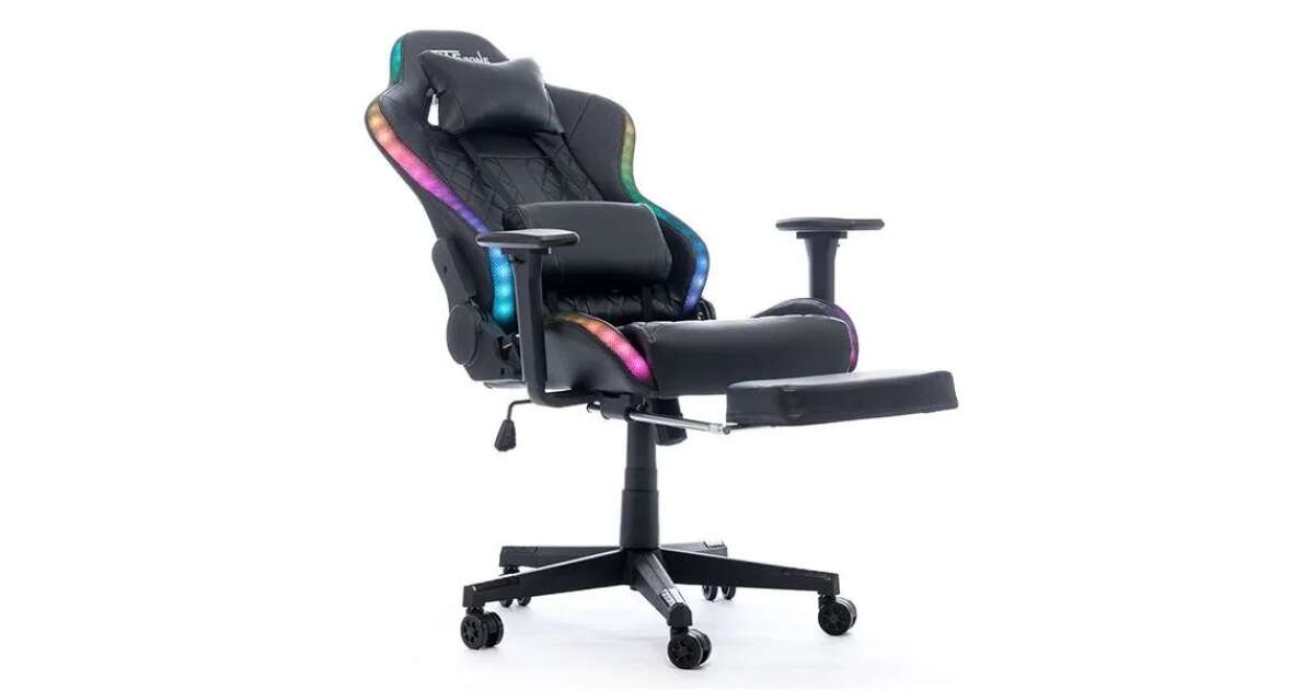 ByteZone COBRA Massage Cushion RGB Gaming Chair w/ Bluetooth Hangszóró ...