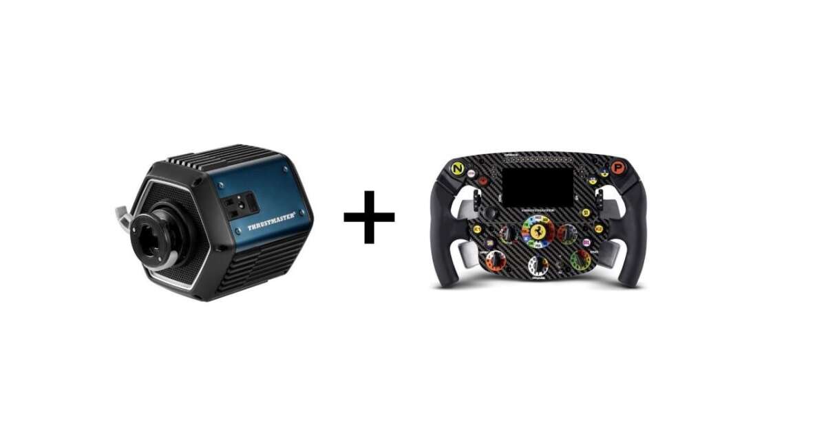 Pachet Baza Servo Thrustmaster T818 Ferrari Direct Drive Base si Volan ...
