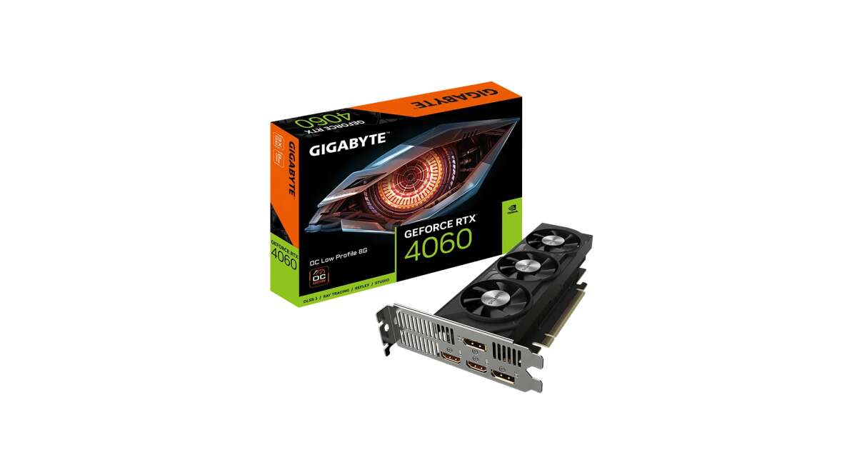 Gigabyte RTX 4060 OC Low Profile 8G GV-N4060OC-8GL | Pepita.hu
