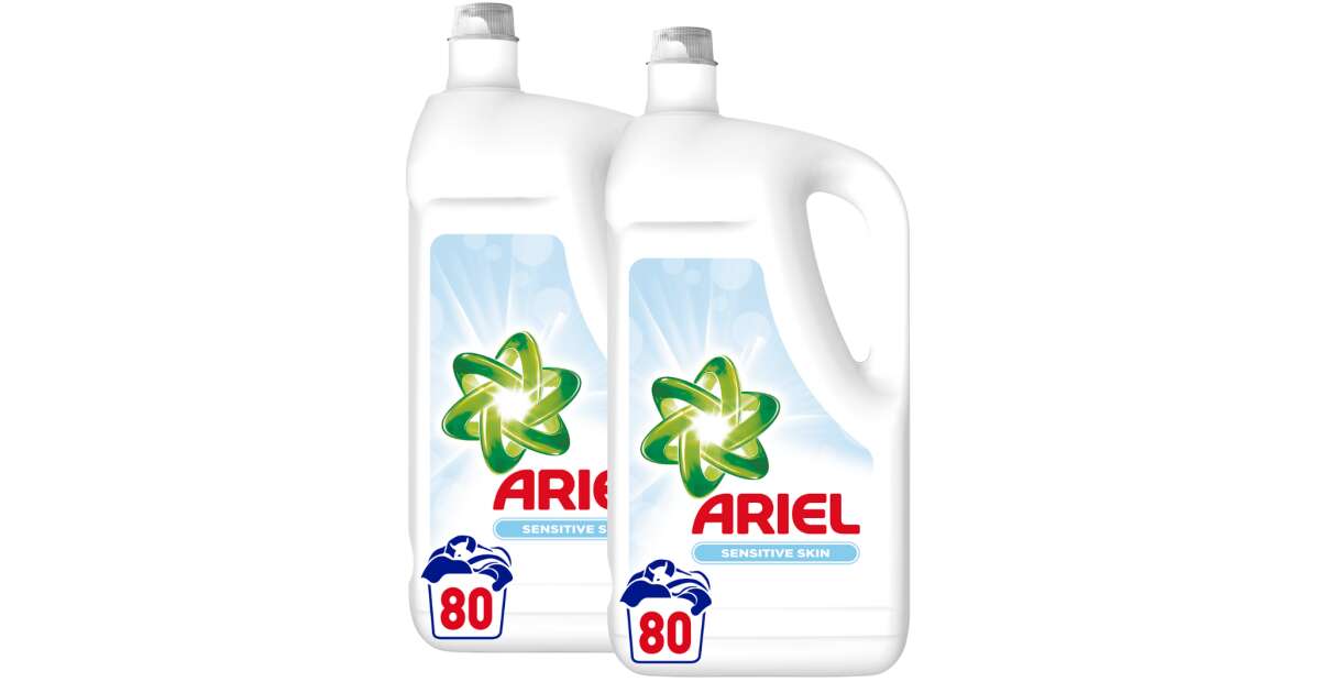 Detergent lichid Ariel Sensitive (2x4,4l) pentru 160 de spălări ...