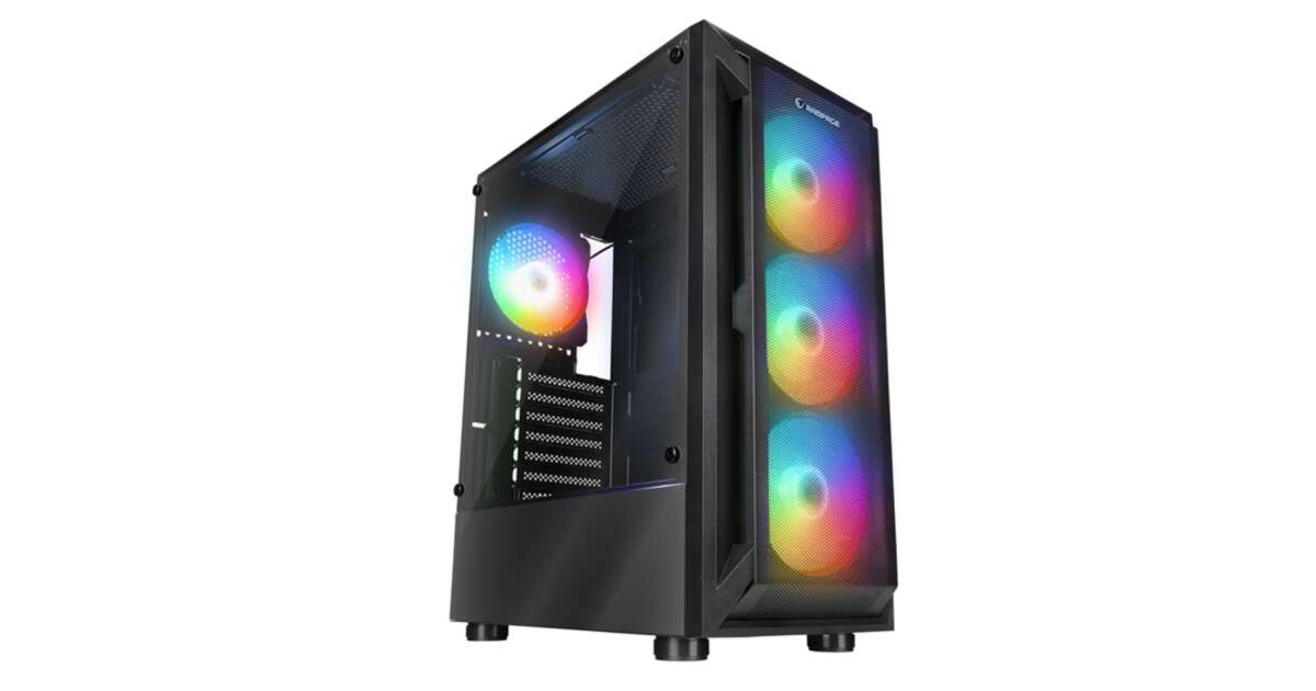 Rampage Computer case - SHIVA (black; windowed; ATX/Micro ATX/Mini-ITX ...