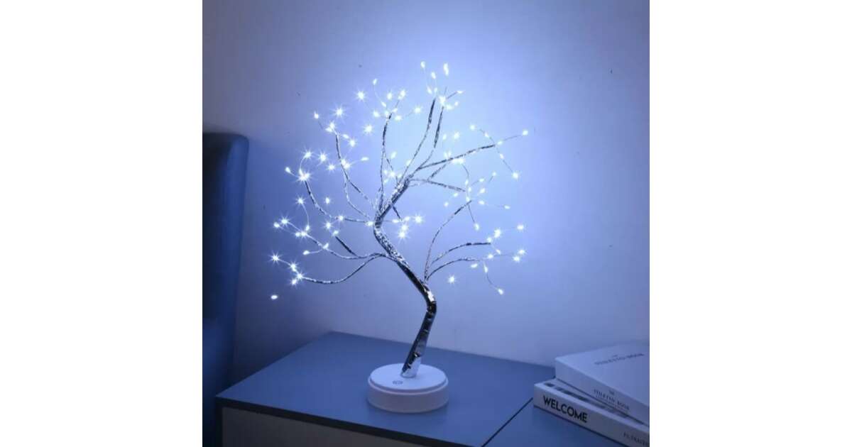 Dekorációs világító fa, 108 LED, hideg fehér | Pepita.hu