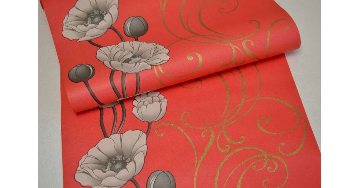 Tapet hârtie Hilda rosu | Pepita.com