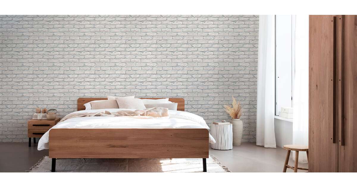 Tapet duplex Caramida 3D gri | Pepita.com