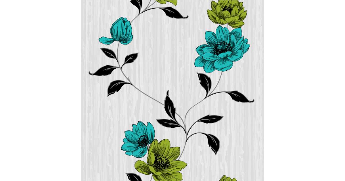 Estel Simplex Wallpaper White-Green | Pepita.com