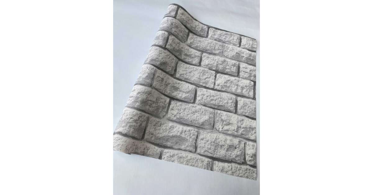 Tapet Vinil Caramida 2 3D Gri | Pepita.com