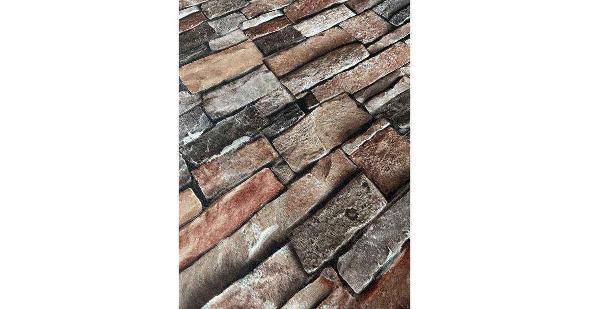 Tapet Vinil Perete piatra 3D Bej | Pepita.com