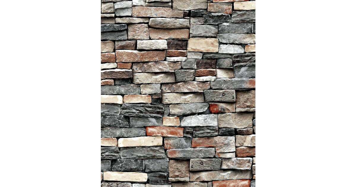 Tapet Vinil Perete piatra 3D Bej | Pepita.com