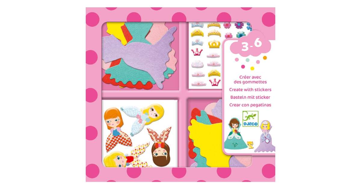 Matricázó képkészítő - Hercegnős - I love princesses | Djeco | Pepita.hu