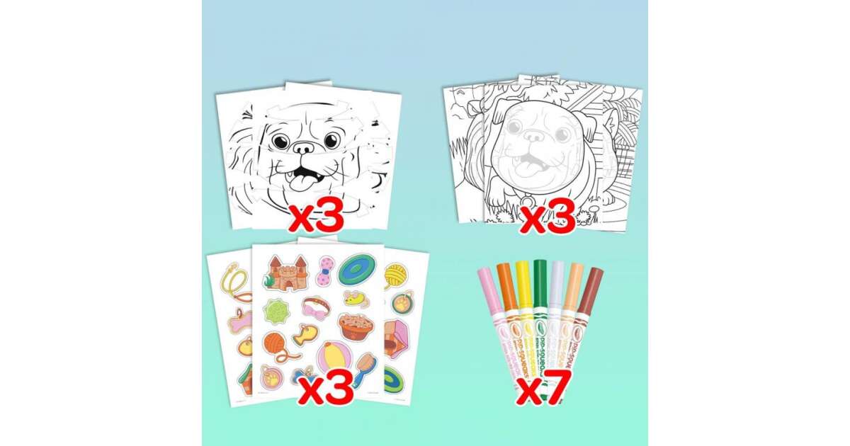 Crayola: Caiet de activită?i de colorat POP's 3D - Animale de companie ...