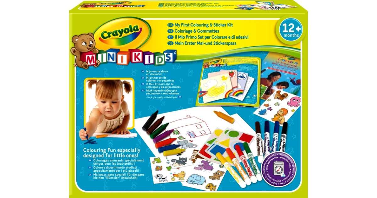 Crayola Mini Kids: Set de colorat şi decorat | Pepita.com