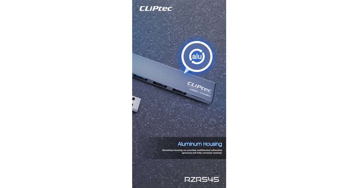 USB HUB elosztó USB TO USB 3.1 + 2XUSB 2.0 + MicroSD - Slim Combo ...