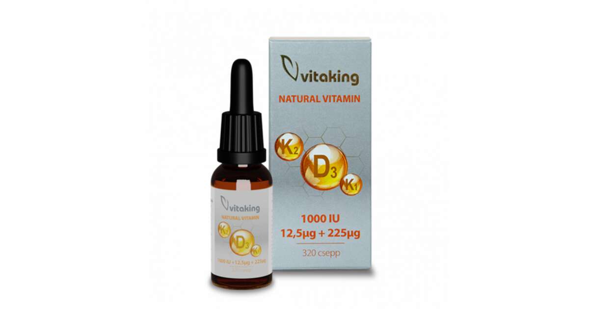 Vitaking k2+d3+k1 vitamin csepp 10 ml | Pepita.hu