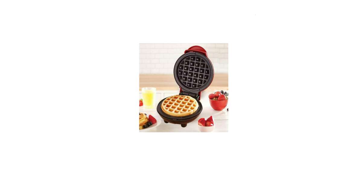 Waffle Mini gofrisütő jelzőfénnyel, tapadásmentes bevonattal, 350 W ...