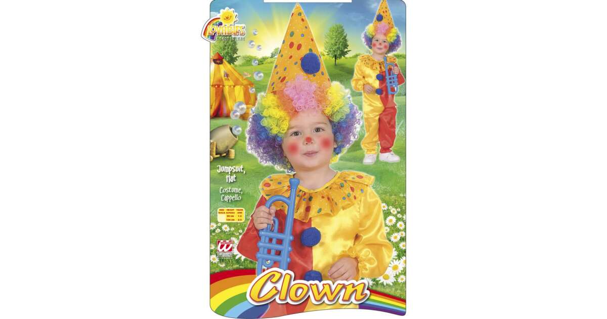 Clown Kostüm für Kinder - 104 cm | Pepita.com