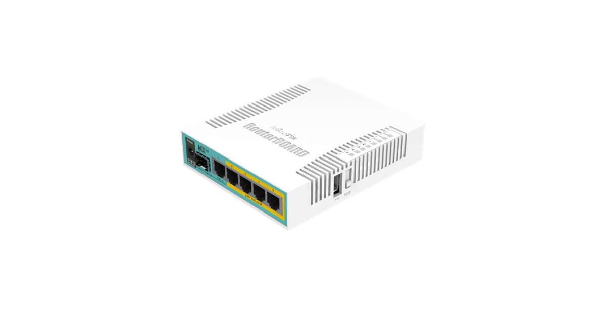 Mikrotik HeX PoE-Router Weiß | Pepita.com