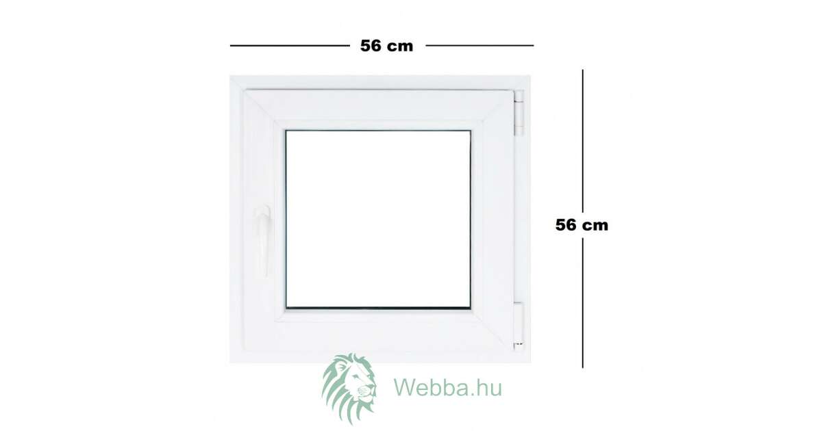 KBE/Trocal Műanyag Ablak - Bukó/Nyíló - 56x56 cm | Pepita.hu