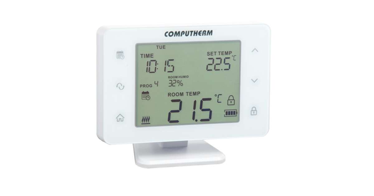 Szobatermosztát vezeték nélküli programozható digitális COMPUTHERM Q20RF | Pepita.hu