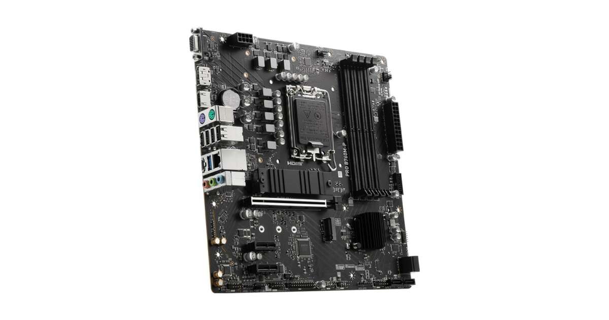 MSI Alaplap S1700 PRO B760M-P Intel B760M, mATX | Pepita.hu