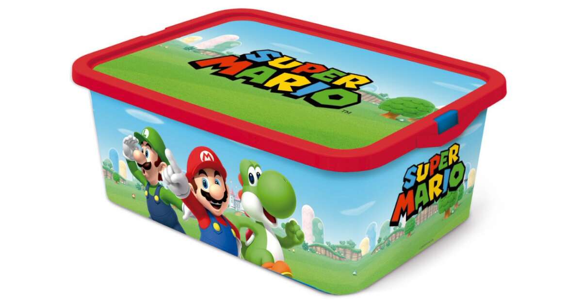 Super Mario műanyag tároló doboz 13 L | Pepita.hu