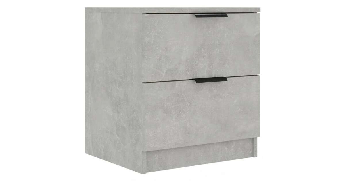 Betonszürke szerelt fa éjjeliszekrény (811222) | Pepita.hu