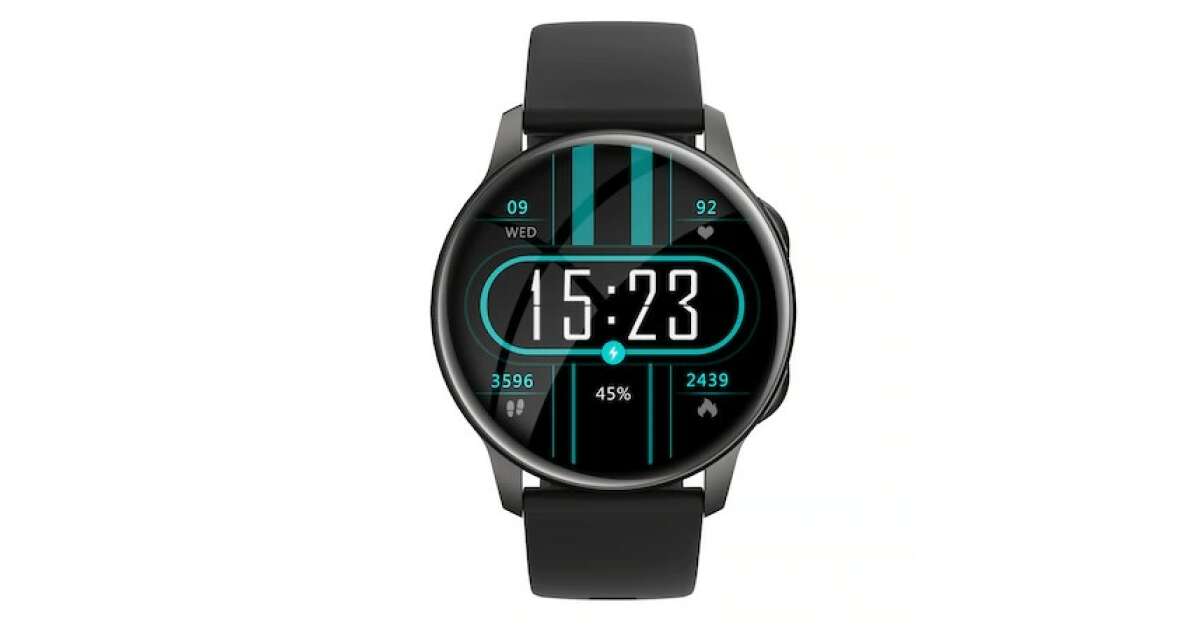 FitSync LA17 AMOLED Smartwatch, Always ON Display, 2.5D Ásványi íves ...
