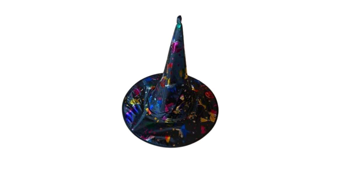 Színes Farsangi Halloweeni Varázsló Boszorkány kalap jelmez kiegészítő ...