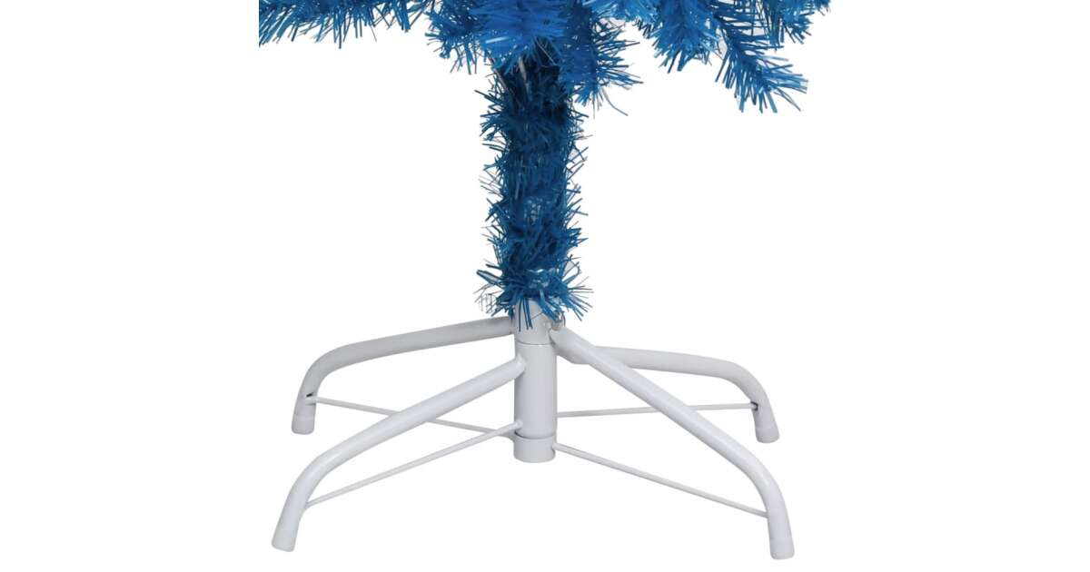Kék PVC műkarácsonyfa állvánnyal 180 cm | Pepita.hu