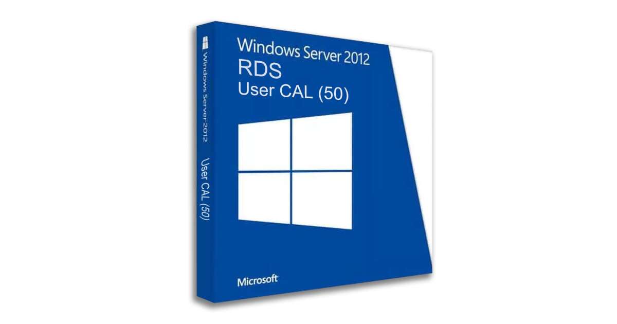 Windows Server 2012 RDS User CAL (50) (Digitális kulcs) | Pepita.hu