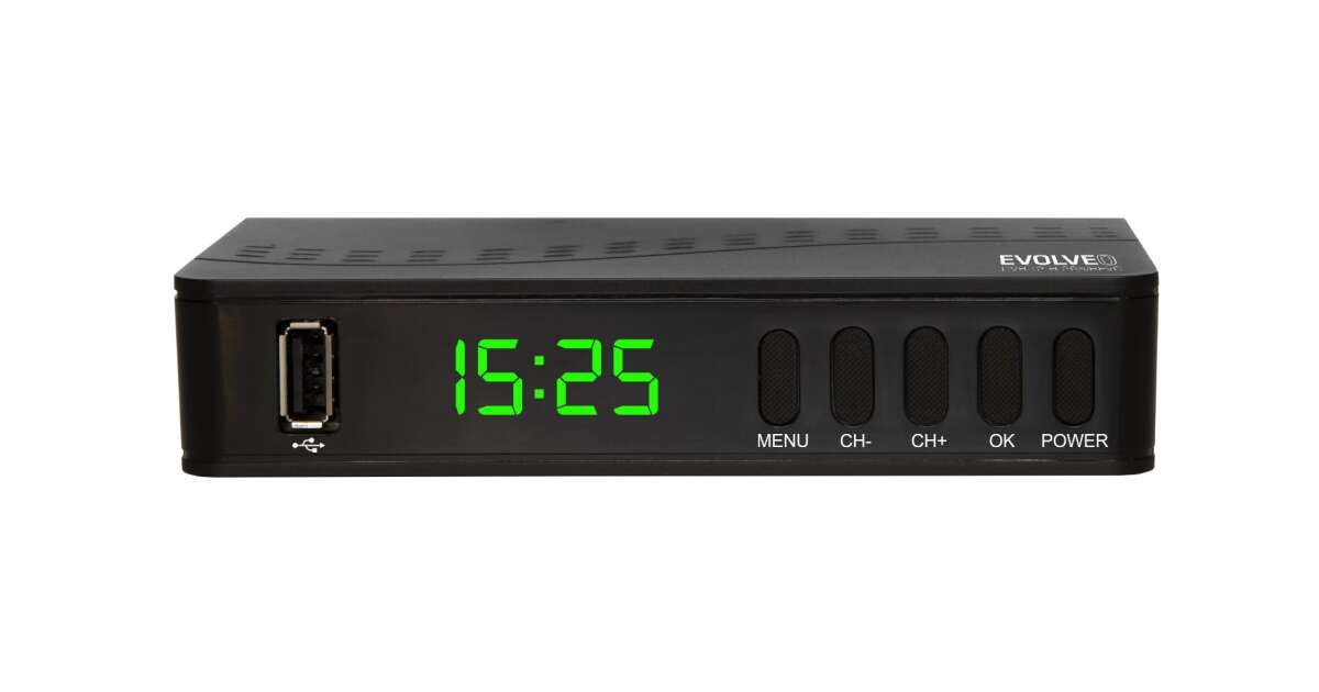 EVOLVEO Alpha T2 Set-top box DVB-T2 Full HD, FTA, fekete | Pepita.hu