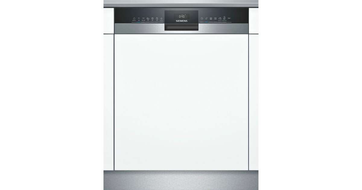 Siemens SN53HS60AE iQ300 13 teríték, 9.5 l, D, Fekete-Inox beépíthető mosogatógép | Pepita.hu