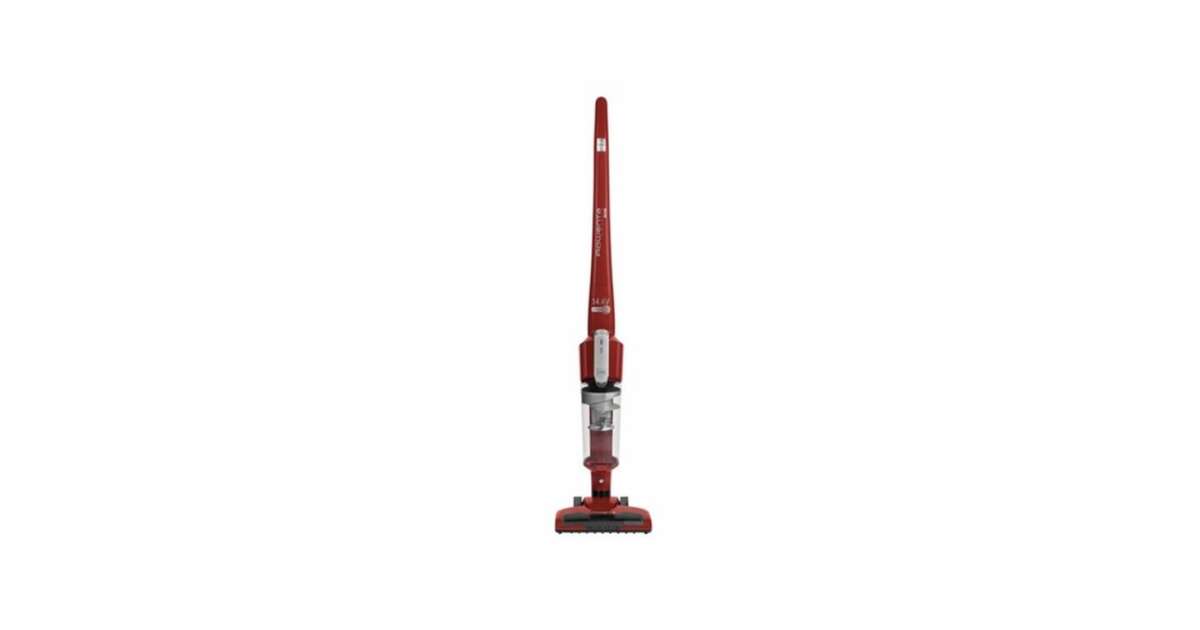 Rowenta RH6543WH Air Force Light 14.4V rot kabelloser Stabstaubsauger ...