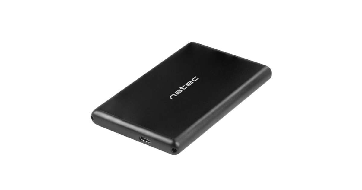 Natec Rhino 2.5 Külso HDD ház USB 3.1 Type-C , fekete | Pepita.hu