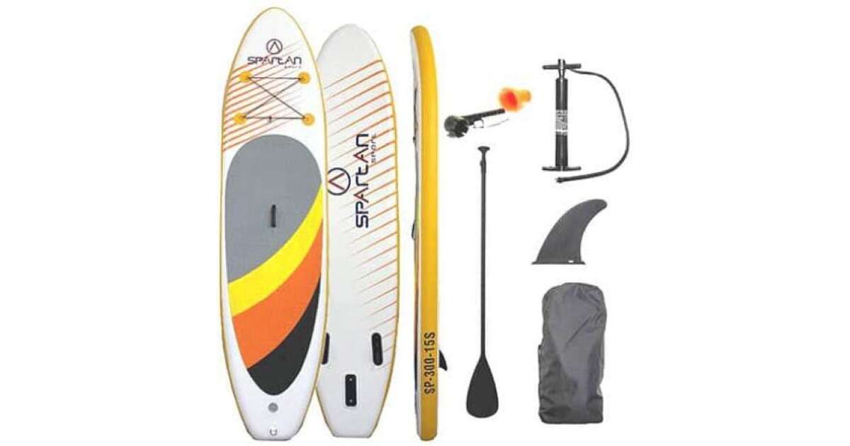 Yellow-orange-grey SP-300 SUP Stand Up Paddle Set 300cm - Spartan ...