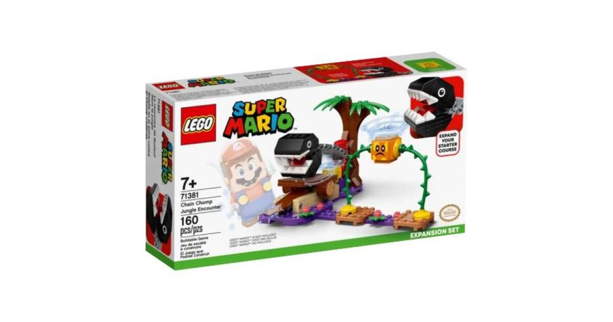 LEGO Super Mario Lánc Chompy Dzsungel Kaland - Bővítő szett (71381 ...