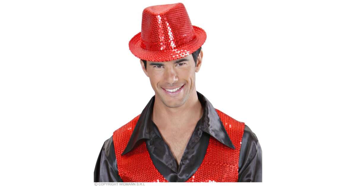 Flitteres piros kalap | Pepita.hu