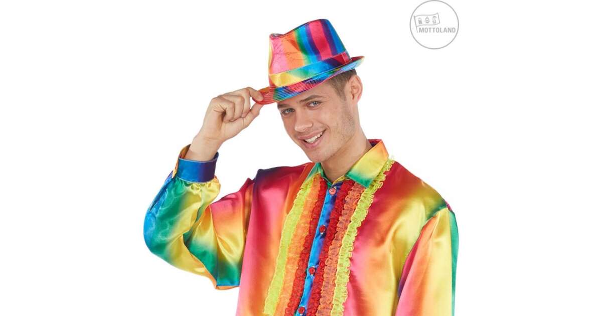 Szívárvány színű fedora kalap | Pepita.hu