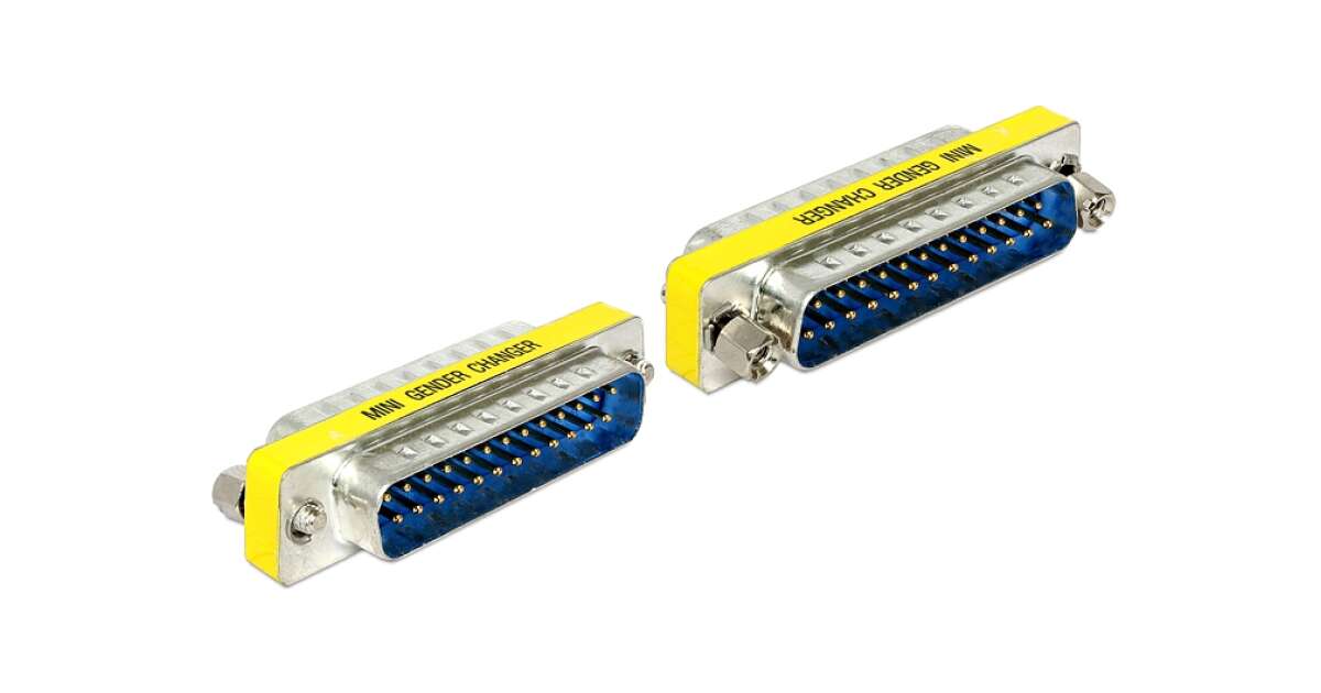 Delock Sub-D 25 pin apa > apa nemváltó adapter | Pepita.hu