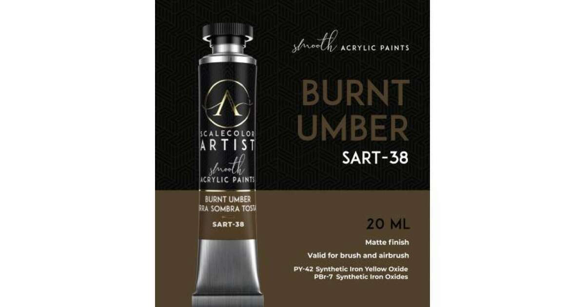 Scale 75: Artist Range - Burnt Umber,tubusos akrill festék | Pepita.hu