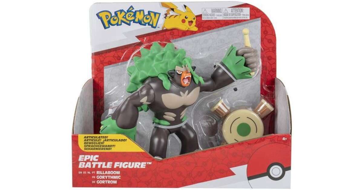 Pokémon: Battle Figure Pack - Rillaboom játékfigura | Pepita.hu