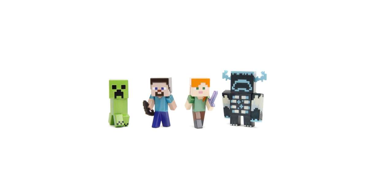 Jada - Minecraft fém figura szett - 4 db-os | Pepita.hu