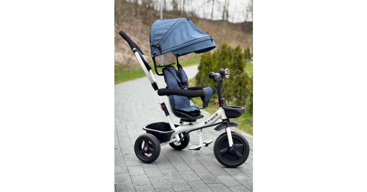 X-Trike Comfort Wendbares Dreirad mit Bremsrädern und Hupe #blau ...