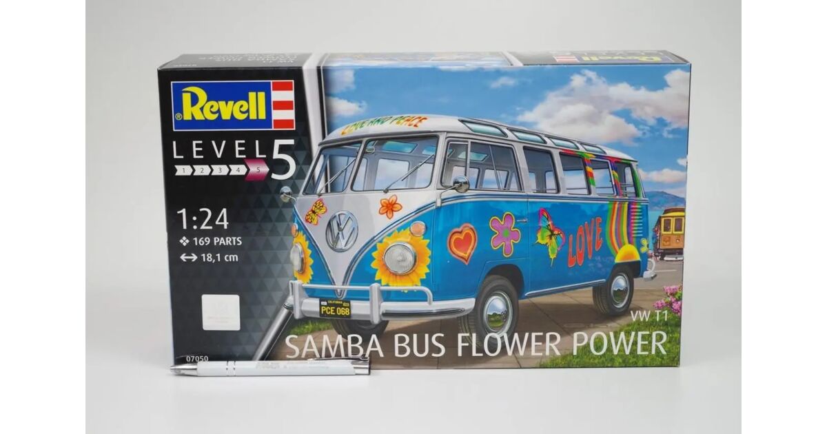 *REVELL samochód 1:24 VW T1 SAMBA BUS FLOWER | Pepita.com