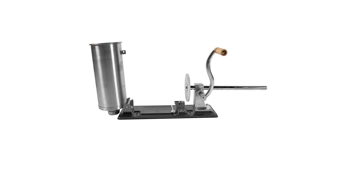 Kolbásztöltő gép, Carnatar Inox, űrtartalom 4 kg, vízszintes, 4 ...