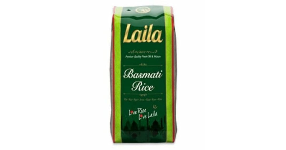 Orez basmati Laila 1 kg, 100% orez basmati cu boabe selecționate, aromă ...