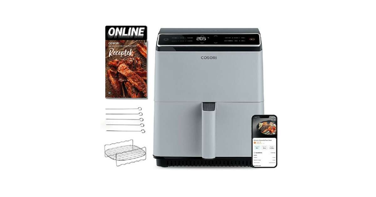 Cosori Dual Blaze CAF-P583S-AEUR Frytkownica beztłuszczowa, 1700W, 6,4 ...
