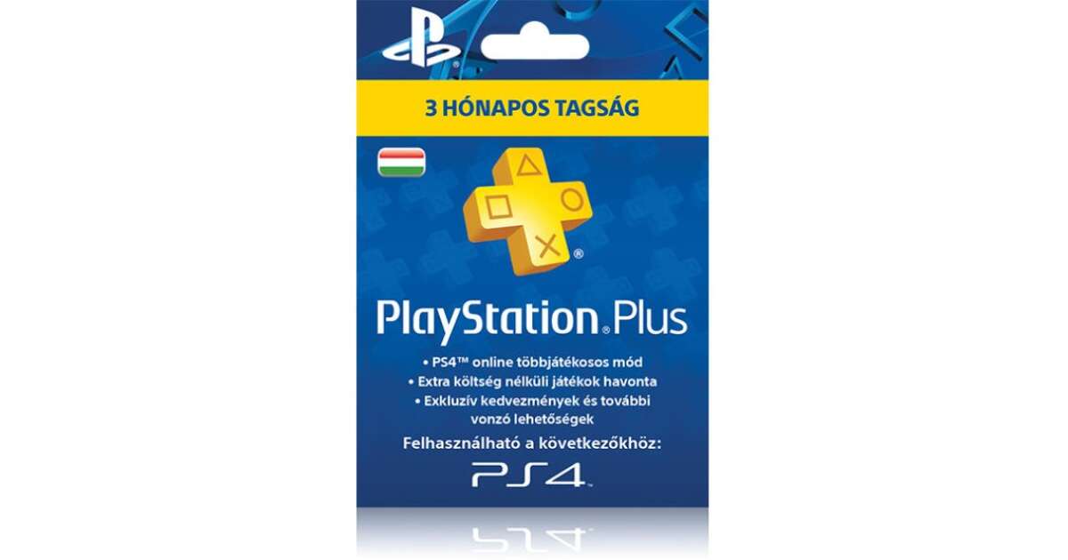 Sony psn playstation plus 90 napos feltöltőkártya (ps4) PS719811442 | Pepita.hu
