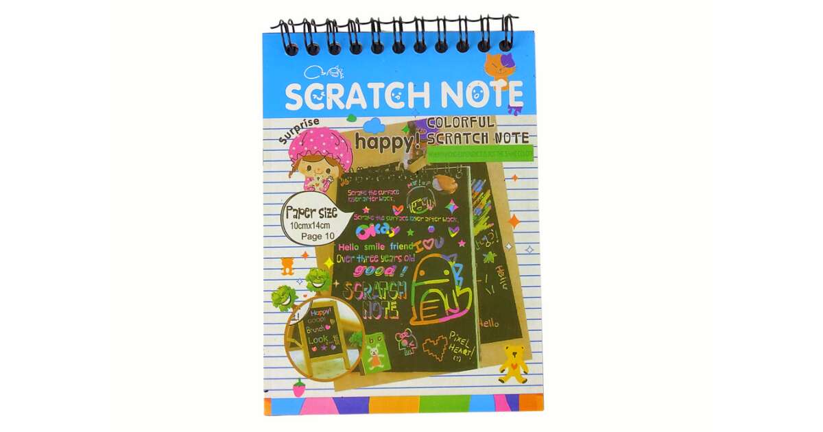 Scratch Game Notebook gyerekeknek Kék 16038 | Pepita.hu