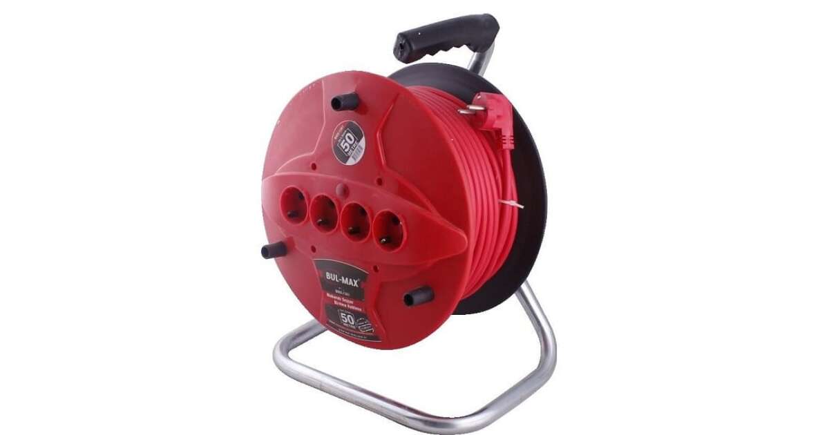 Extension Cable Reel with 4 Sockets, Length 30m * 2.5mm | Pepita.com