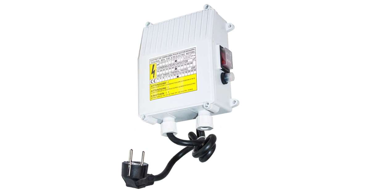Panou comanda pompa apa DRK 750W-1100W, tablou universal pentru pompe ...